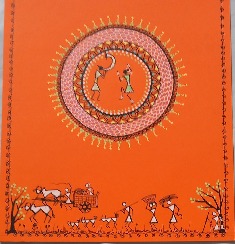 Warli Art. Warli Tribe Village People Life. - Etsy