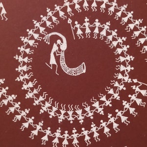Warli Art. Warli Tribe Village People Life. - Etsy
