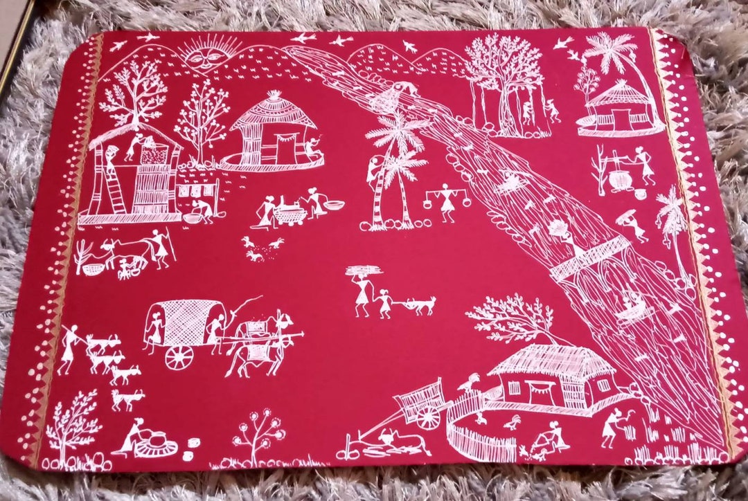 Warli Art. Warli Tribe Village People Life. - Etsy