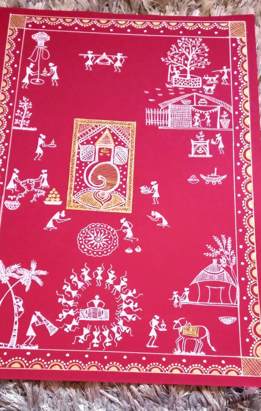 Warli Art. Warli Tribe Village People Life. - Etsy