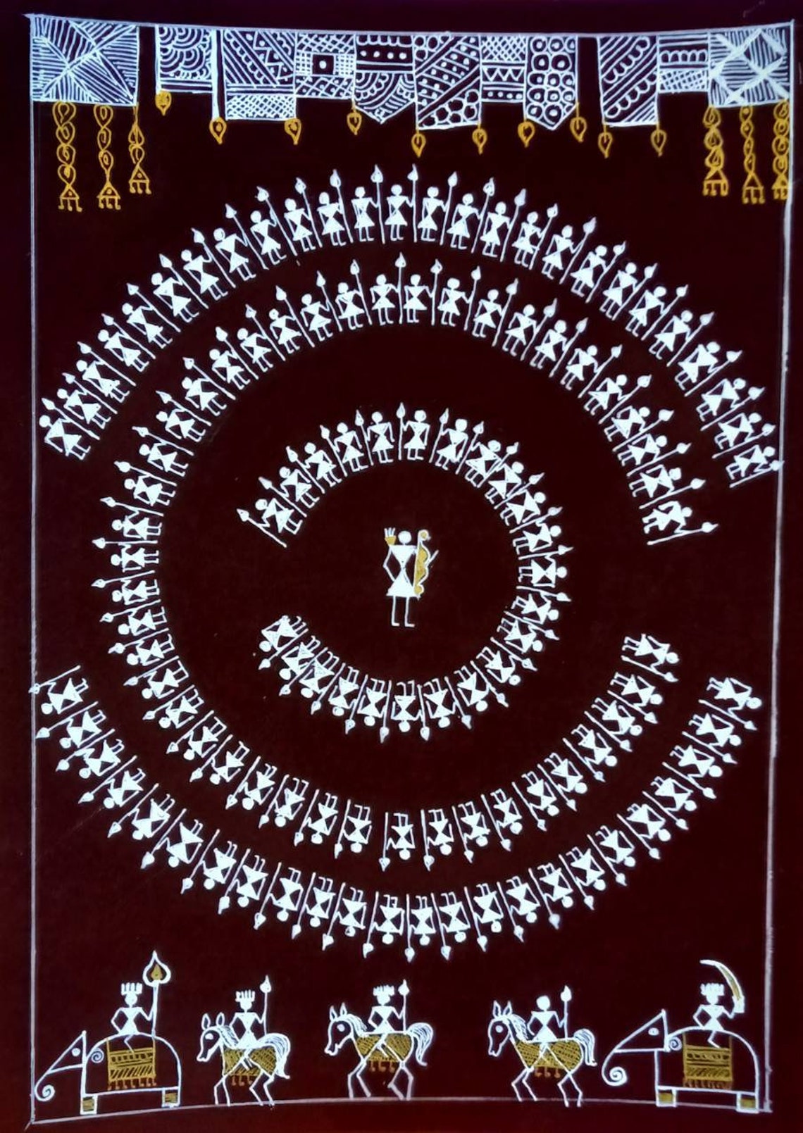 Warli Art. Warli Tribe Art | Etsy