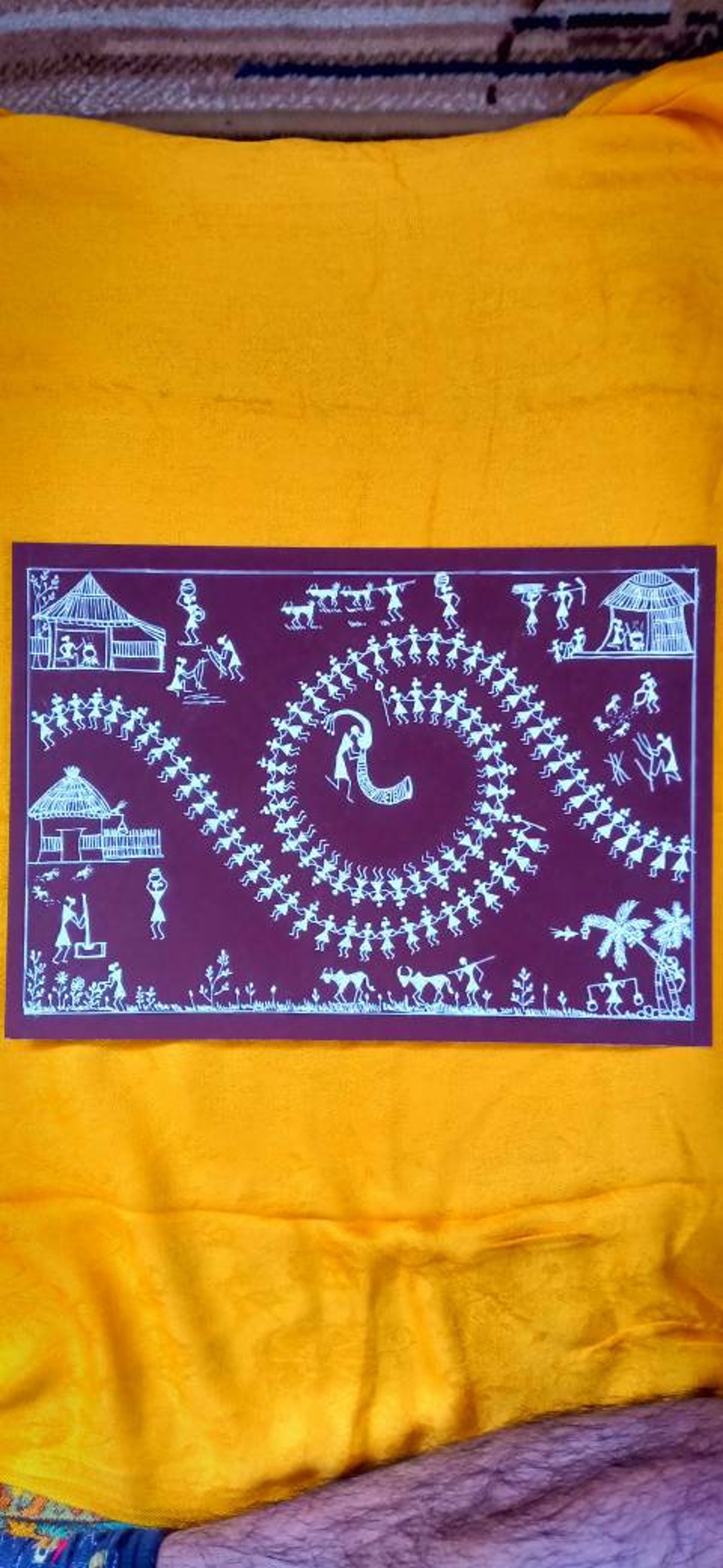 Warli Art. Warli Tribe Village People Life. - Etsy