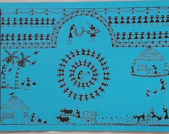 Warli Art. Warli Tribe Village People Life. - Etsy