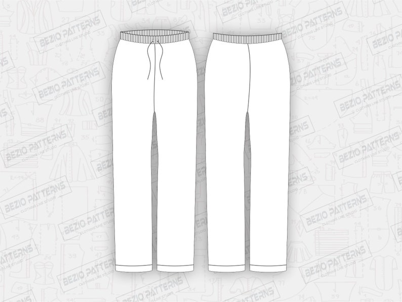 Lounge Pant Digital PDF Sewing Pattern, Wide Leg Pants Sewing Pattern ...