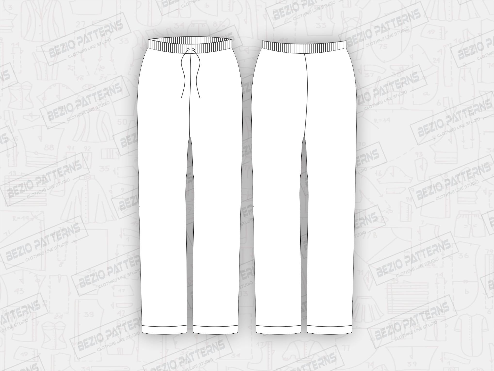 Lounge Pant Digital PDF Sewing Pattern Wide Leg Pants Sewing | Etsy