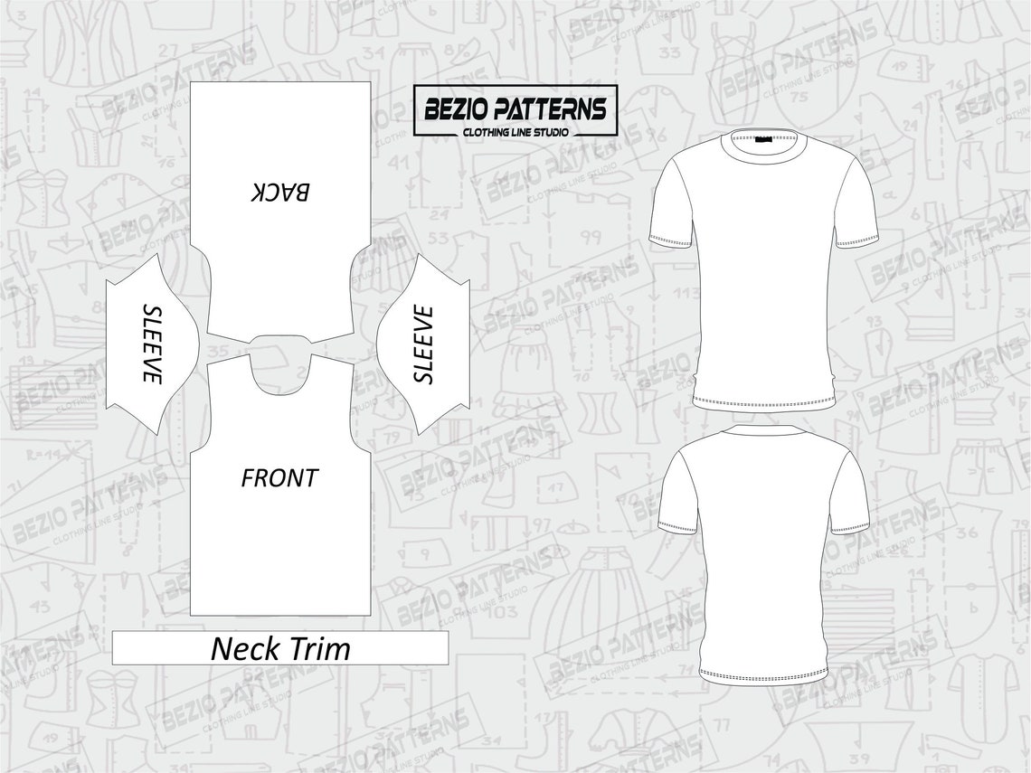 Polo Shirt Men Pattern / Templates,pdf Sewing Pattern,digital Pattern ...