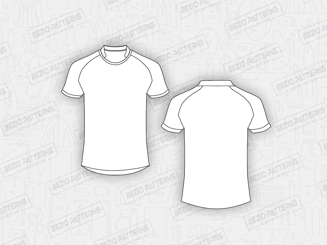 Rugby Jersey Men Sewing Pdf Pattern,pdf Sewing Pattern,digital Pattern ...