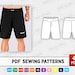 MMA Wrestling Short Men Sewing Pdf Pattern/templates,pdf Sewing Pattern ...
