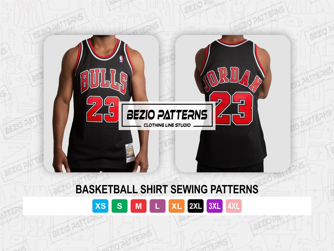 Basketball Jersey Round Neck Sewing PDF Patternpdf Digital - Etsy