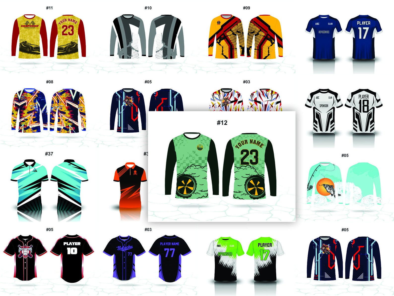Mega Sublimation Jersey Designs Bundle, Sports Apparel Sublimation ...