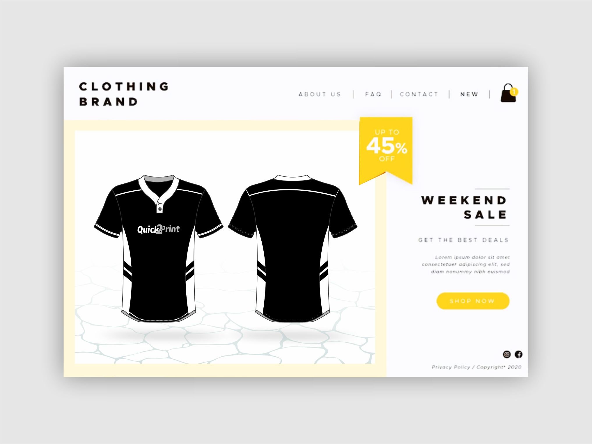 Baseball Jersey Two Button Mockup Template, Layered Illustrator Vector ...