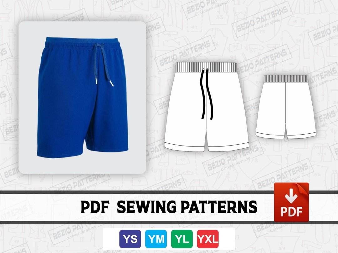 Soccer Football Shorts Youth Sewing Pdf Pattern/templates,pdf Sewing ...