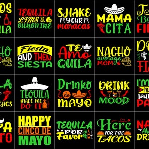 Cinco De Mayo Bundle Design | 20 Design Bundle Sublimation Cricut, SVG ...