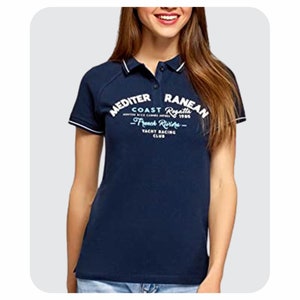 Polo Shirt Women Raglan Sleeves Pattern / Templates,pdf Sewing Digital ...