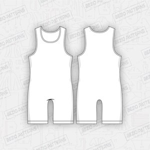 Men Wrestling Singlet Sew Pattern / Templates,pdf Sewing Pattern ...