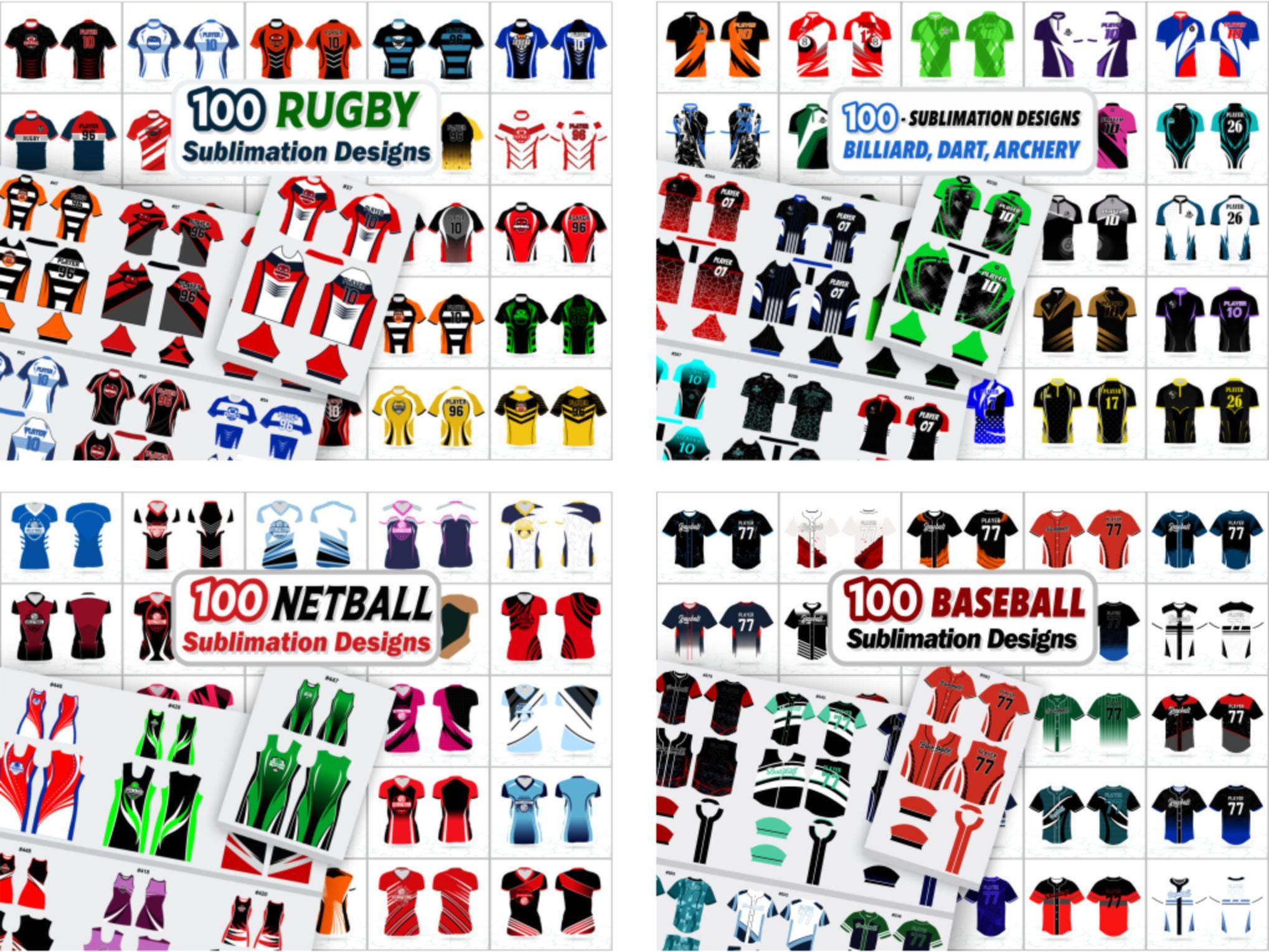 Super Mega Sublimation Jersey Designs Bundle, Sports Apparel ...