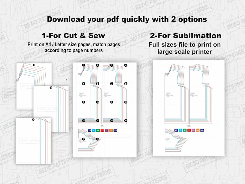 Zip up Track Jacket Men Sewing Pdf Pattern/templates,pdf Sewing Pattern ...