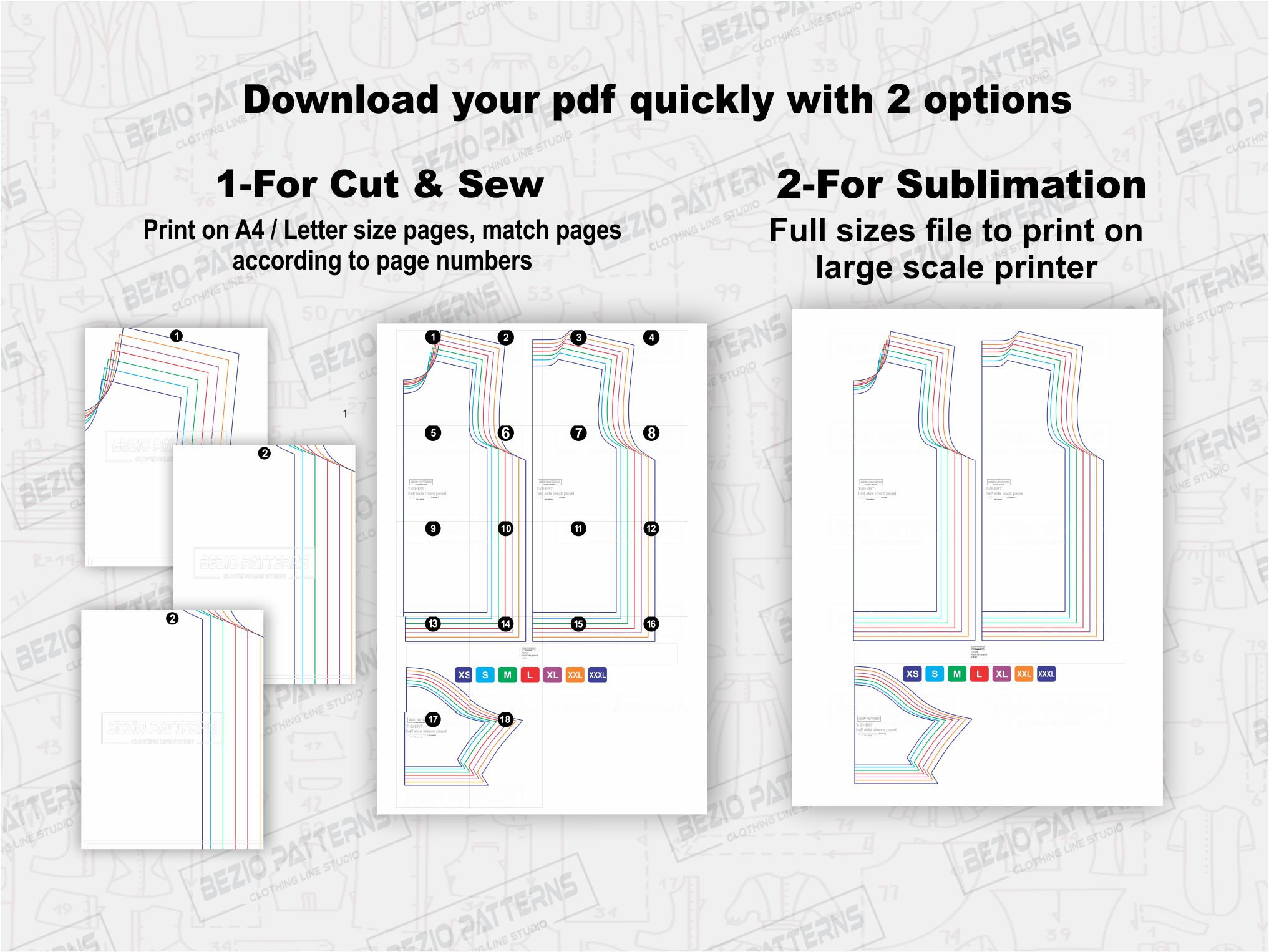 Zip up Track Jacket Men Sewing Pdf Pattern/templates,pdf Sewing Pattern ...