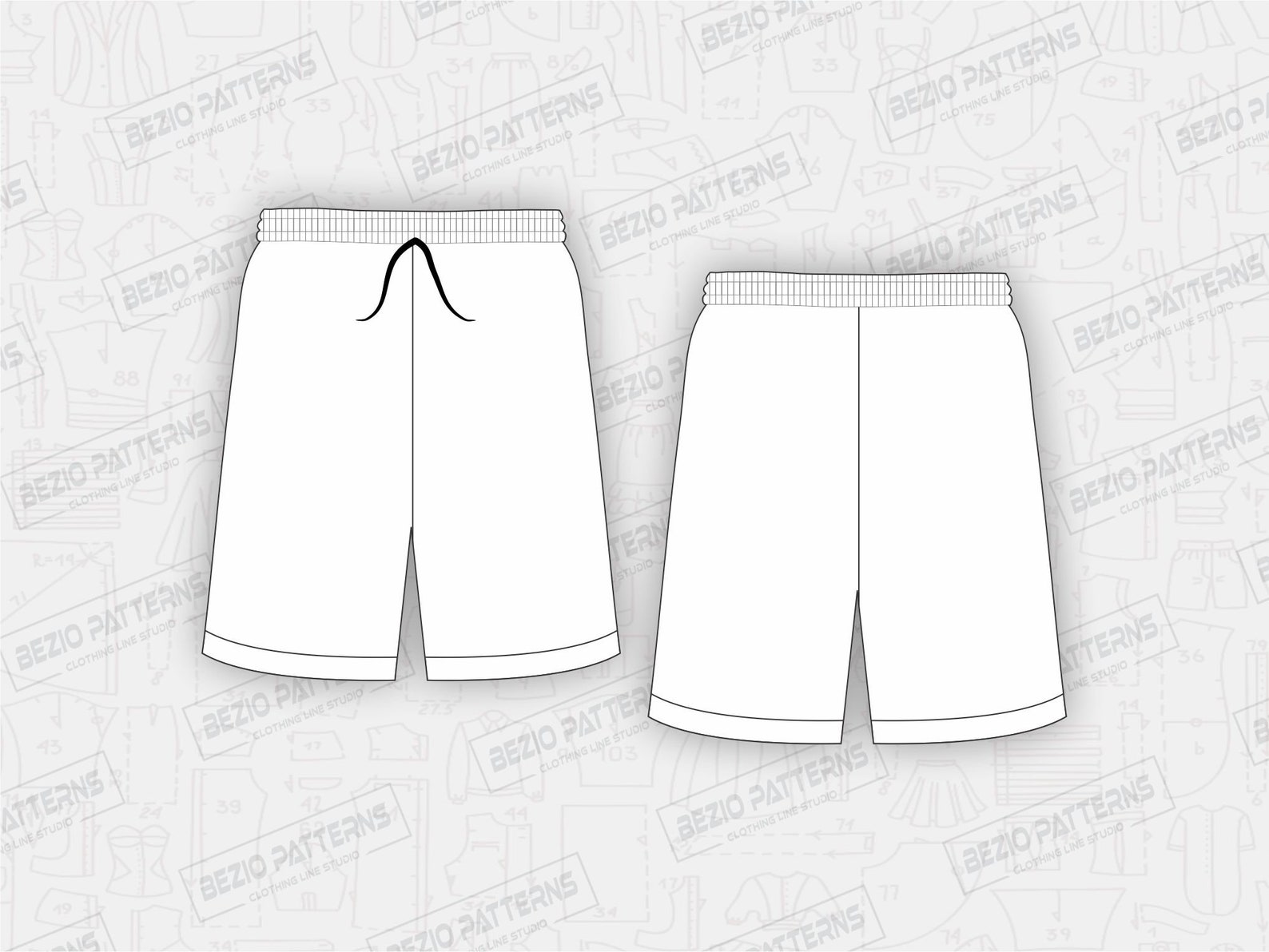 Basketball Shorts Youth Sewing Pdf Pattern/templates,pdf Sewing Pattern ...