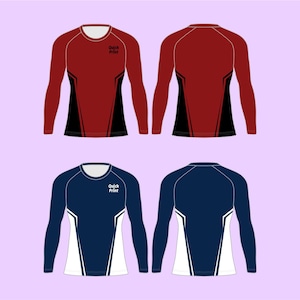 Rashguard Mockup Template for Design, Layered Illustrator Vector Mockup ...