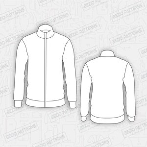Zip up Track Jacket Women Sewing Pdf Pattern/templates,pdf Sewing ...