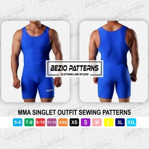 Men Wrestling Singlet Sew Pattern / Templates,pdf Sewing Pattern ...