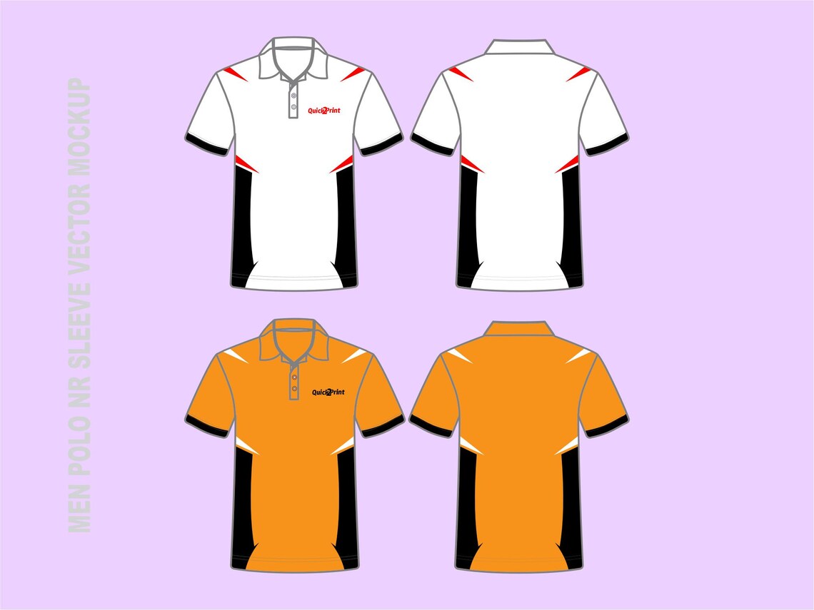 T Shirt Men Polo Mockup Template, T Shirt Layered Illustrator Vector ...