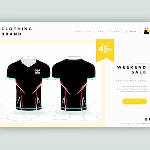 Rugby Jersey Raglan Mockup Template, Layered Illustrator Vector Mockup ...