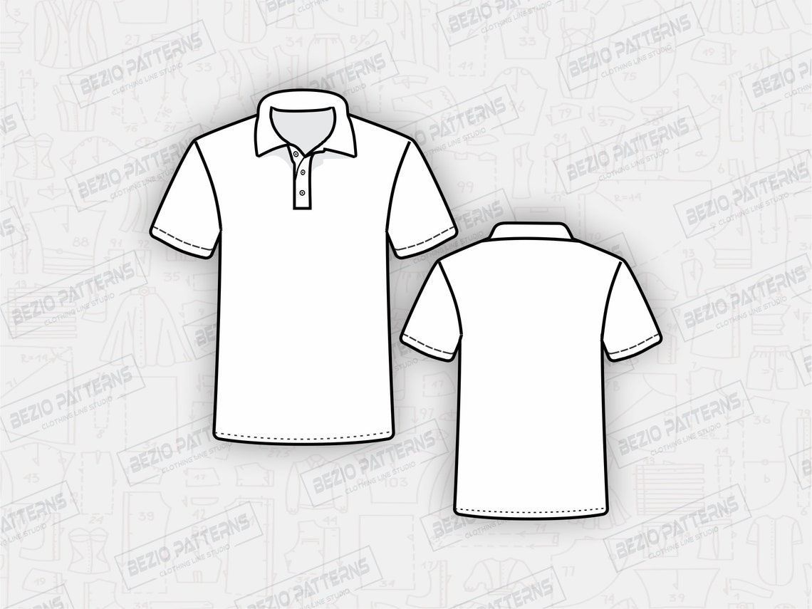 Polo Shirt Men Pattern / Templatespdf Sewing Patterndigital - Etsy