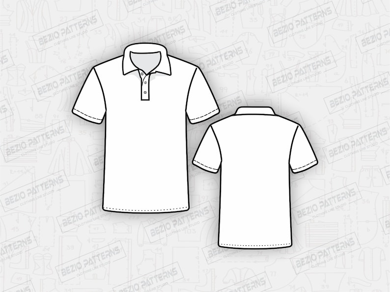 Polo Shirt Men Pattern / Templatespdf Sewing Patterndigital - Etsy