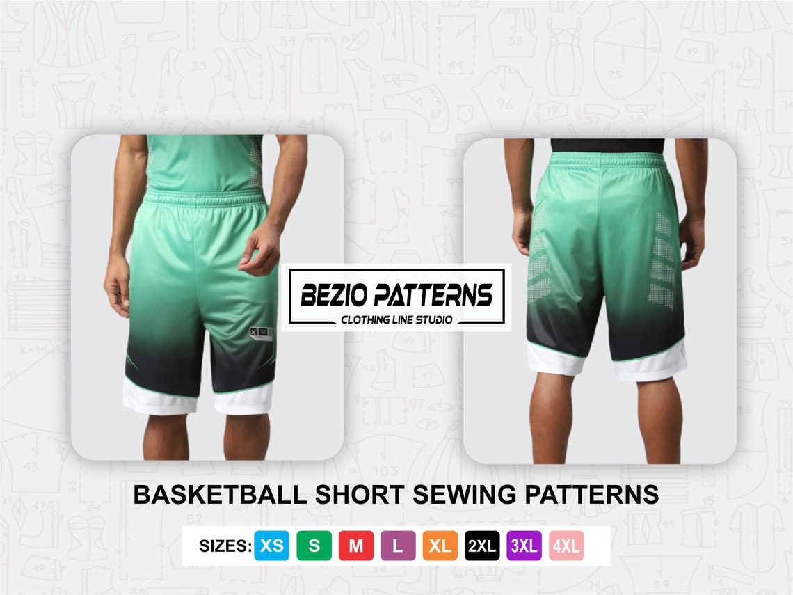 Basketball Shorts Men Sewing Pdf Pattern/templates,pdf Sewing Pattern ...