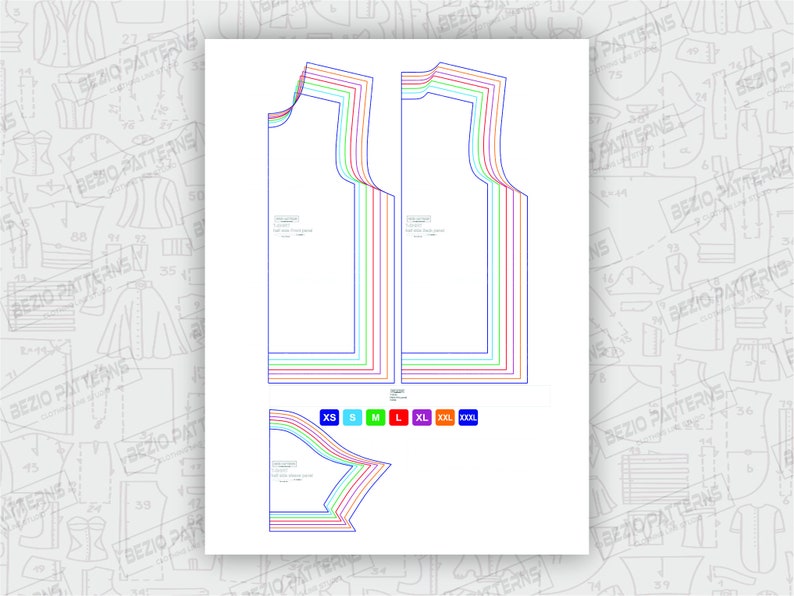 Polo Shirt Men Pattern / Templates,pdf Sewing Pattern,digital Pattern ...