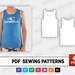 Tank Top Boys Youth Sewing Pattern / Templates, PDF Sewing Pattern ...