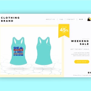 Tanktop Racerback Mockup Template for Design, Layered Illustrator ...