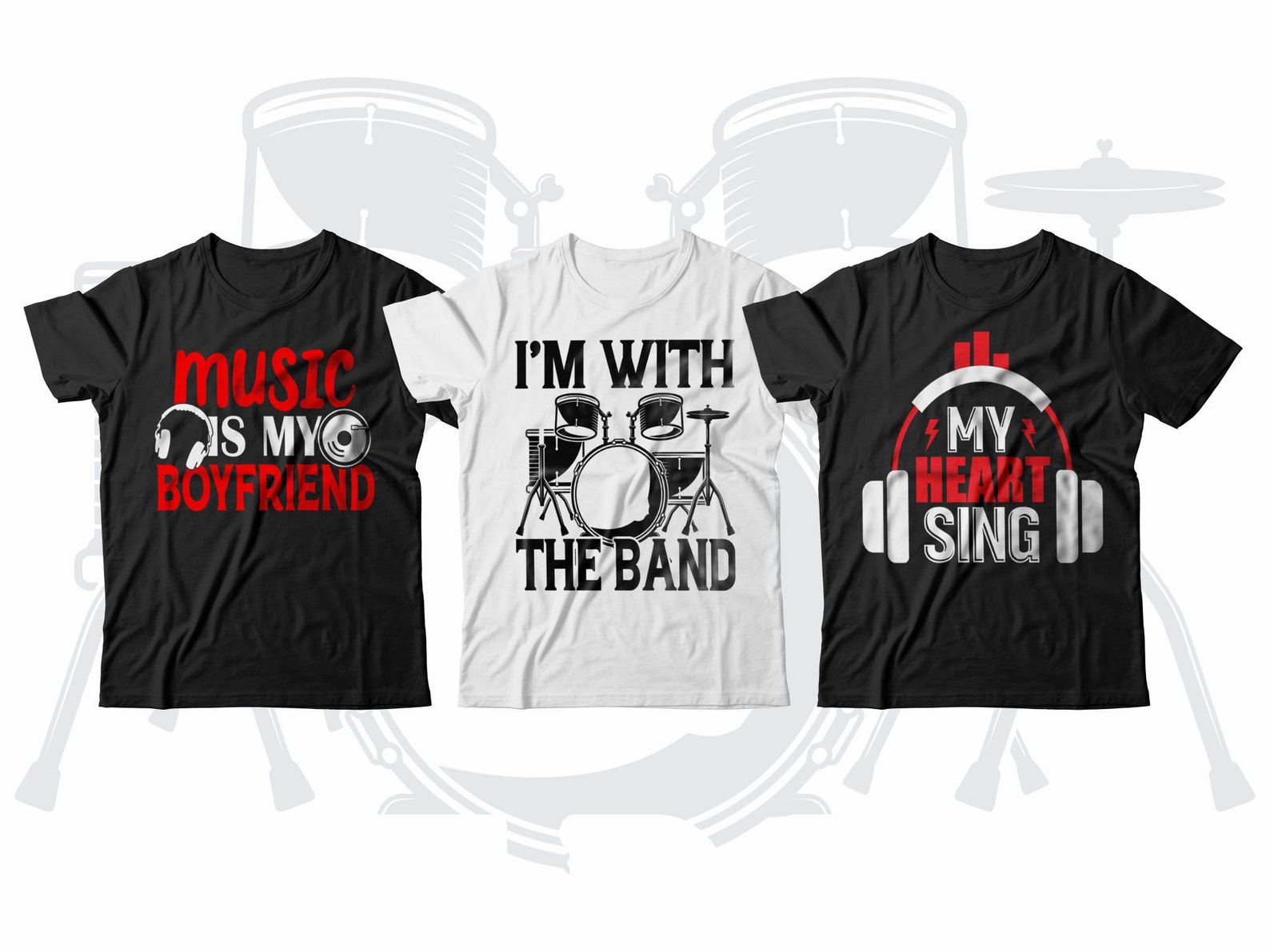 Music Bundle Designs | 22 Design Bundle Sublimation, Silhouette | SVG ...