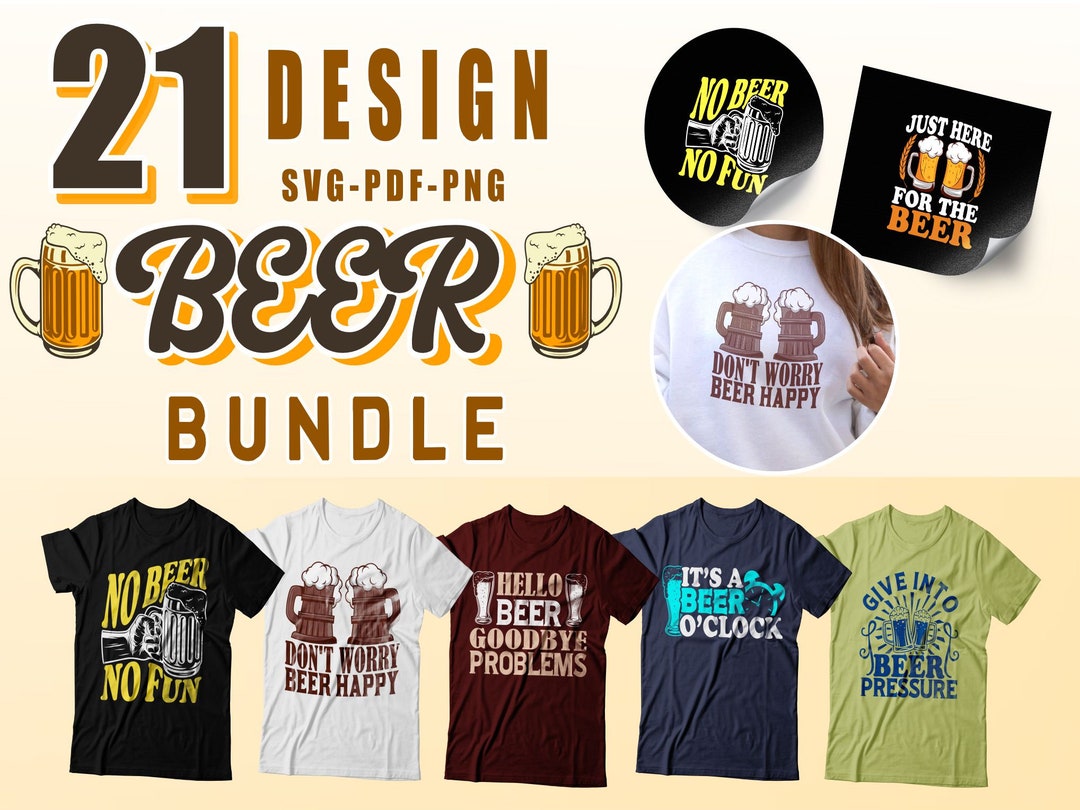 Beer Bundle Design | 21 Design Bundle Sublimation Cricut, SVG, PDF, PNG ...