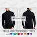 Zip up Track Jacket Men Sewing Pdf Pattern/templates,pdf Sewing Pattern ...