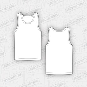 Tank Top Boys Youth Sewing Pattern / Templates, PDF Sewing Pattern ...