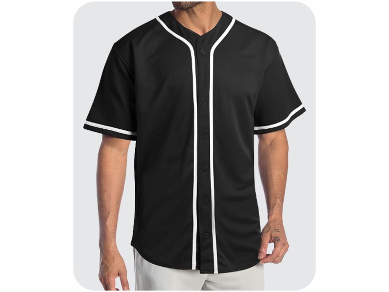 Baseball Jersey Full Button Men Sewing Pdf Pattern,pdf Sewing Pattern ...