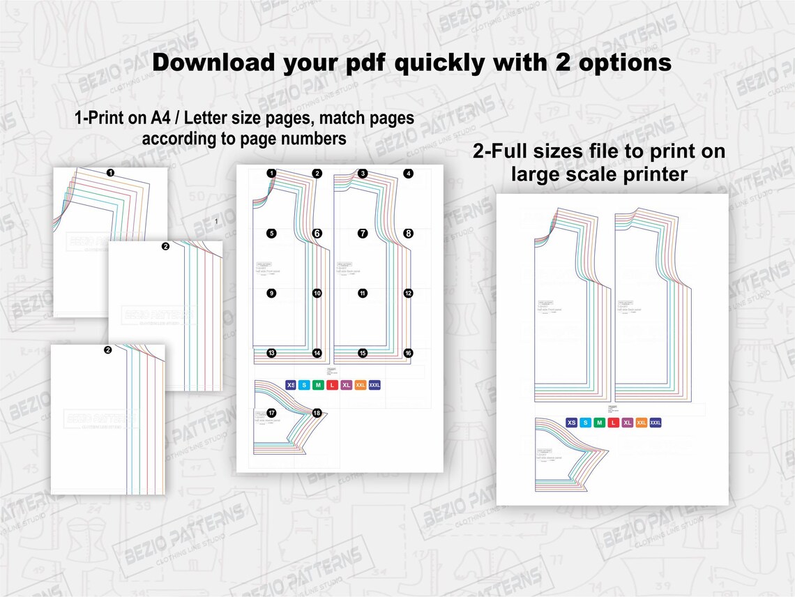 Tank Top Boys Youth Sewing Pattern / Templates, PDF Sewing Pattern ...