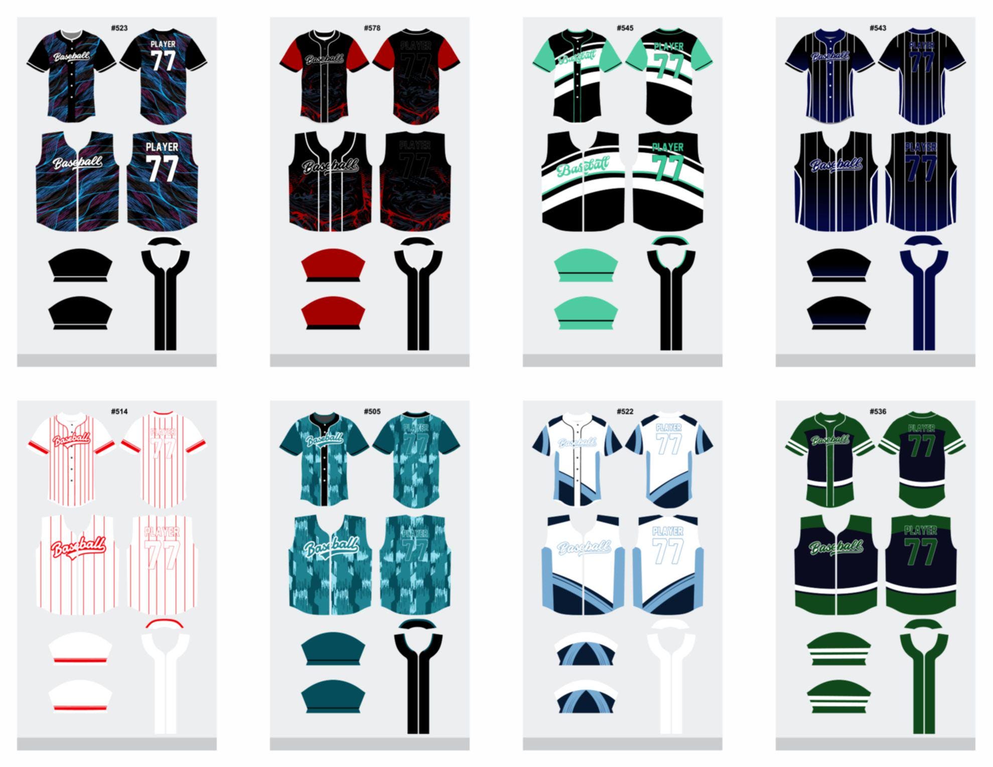 Baseball Jersey Sublimation Design Bundle | Baseball Jersey Designs ...