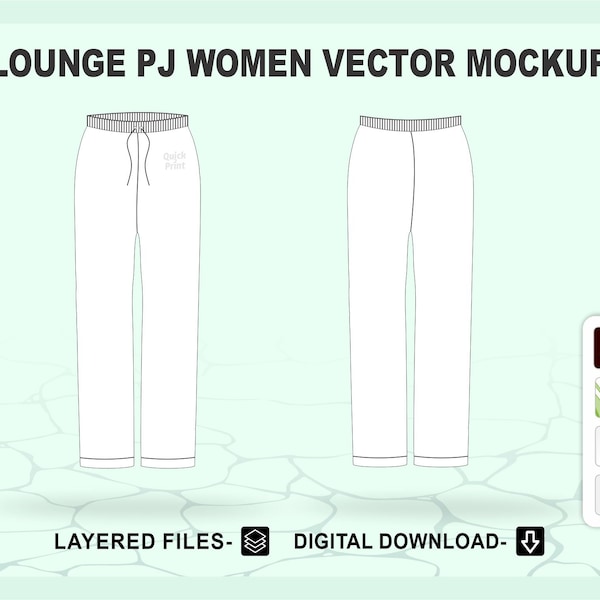 Lounge Pj Template - Etsy