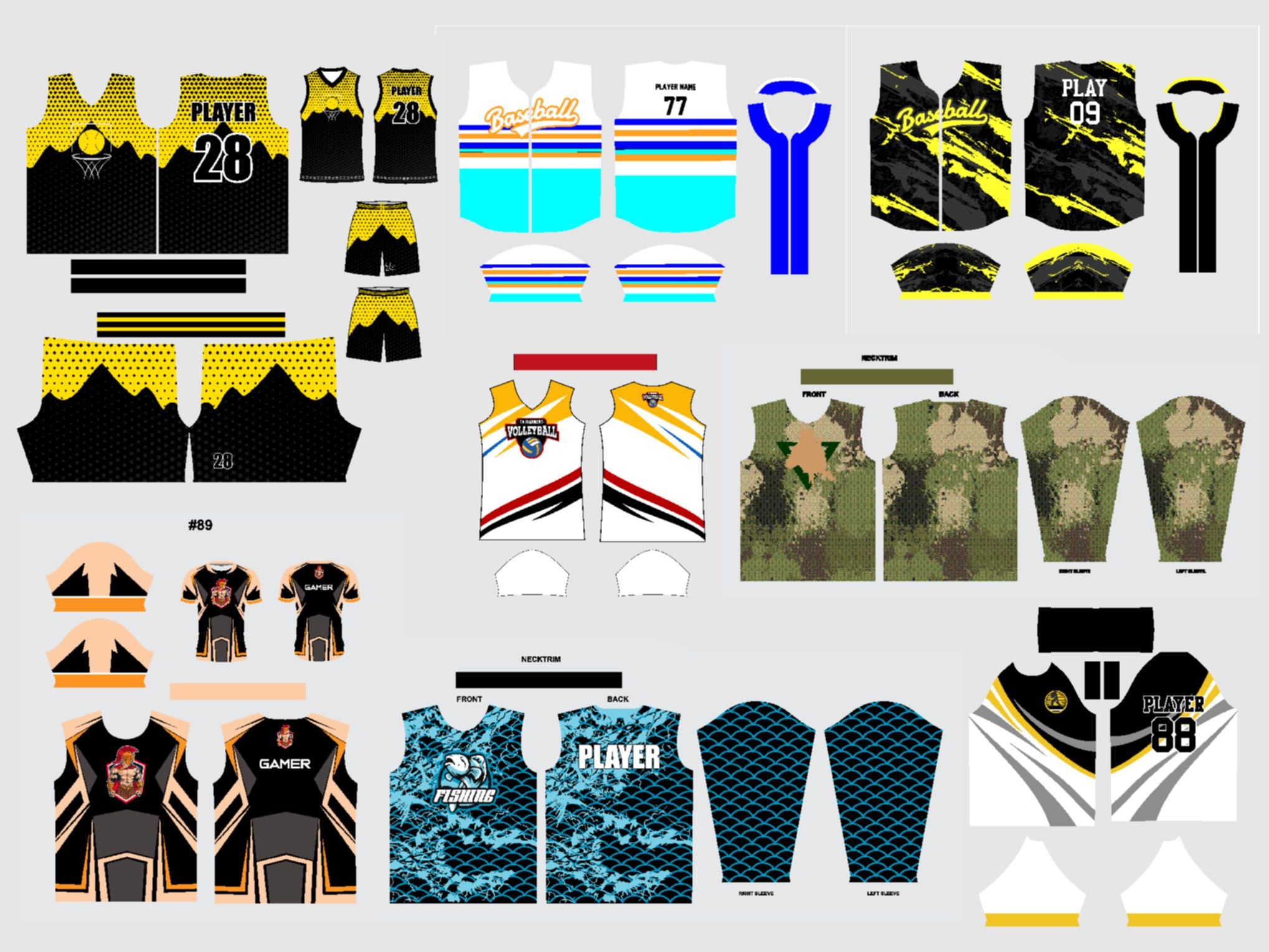 Mega Sublimation Jersey Designs Bundle, Sports Apparel Sublimation ...