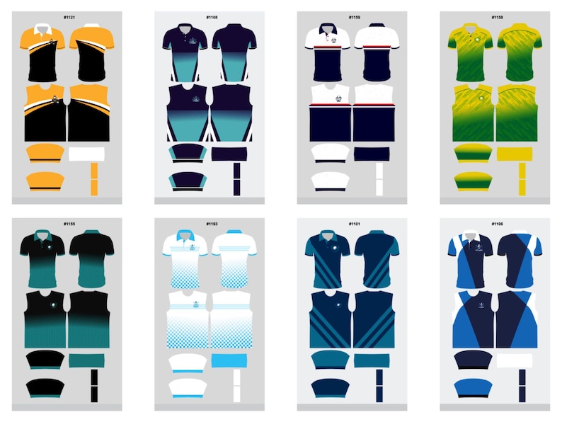 Golf Polo Sublimation Design Bundle | Golf Jersey Designs | Vector ...
