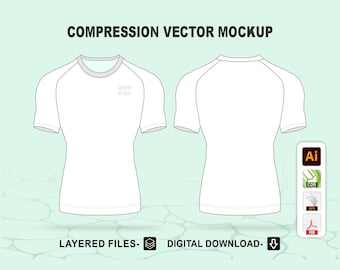 Archery Jersey Mockup Template for Design, Layered Illustrator Vector ...