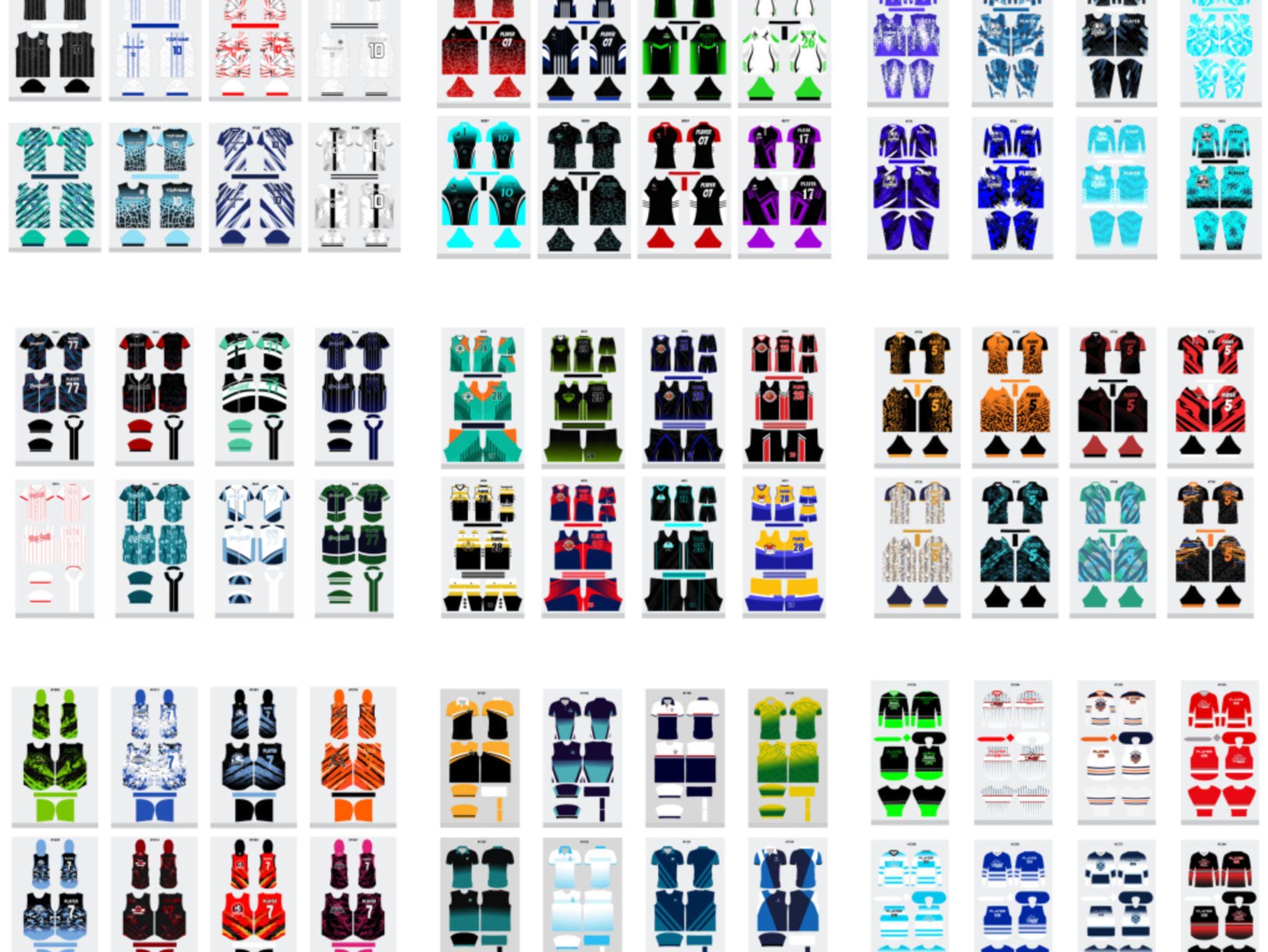 Super Mega Sublimation Jersey Designs Bundle, Sports Apparel ...
