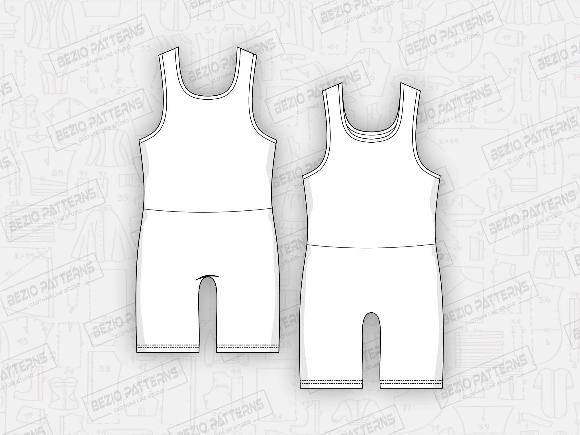 Women MMA Singlet Sew Pattern / Templates,pdf Sewing Pattern,digital ...