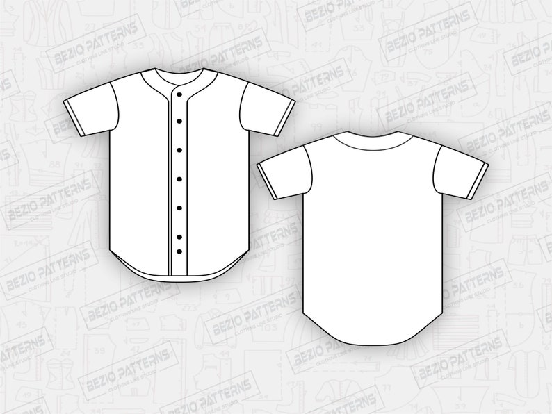 Baseball Jersey Baby Kids Sewing Pattern Baby Kids Baseball Jersey Pdf ...