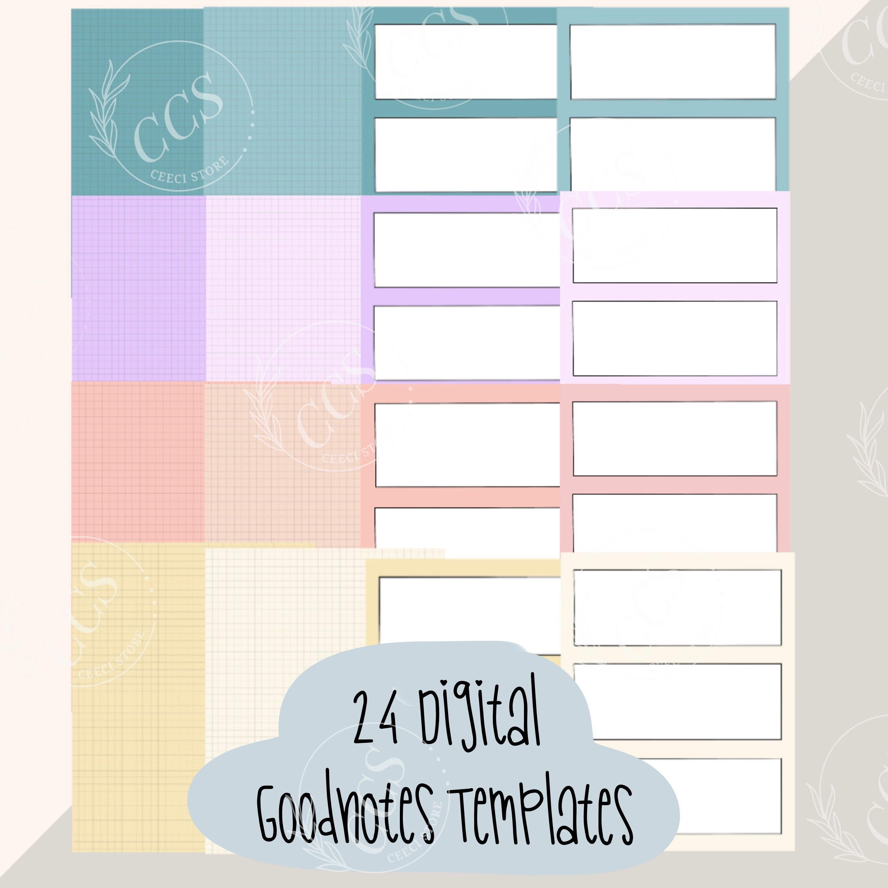 24 Digital Goodnotes Templates Goodnotes Templates Digital - Etsy