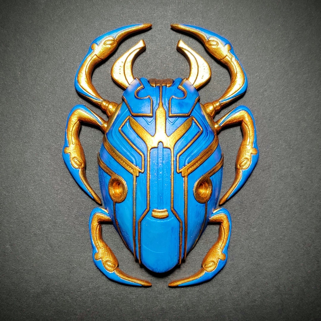 Blue Beetle Sacred Scarab Replica - 3d-printed in Resin, Multiple ...